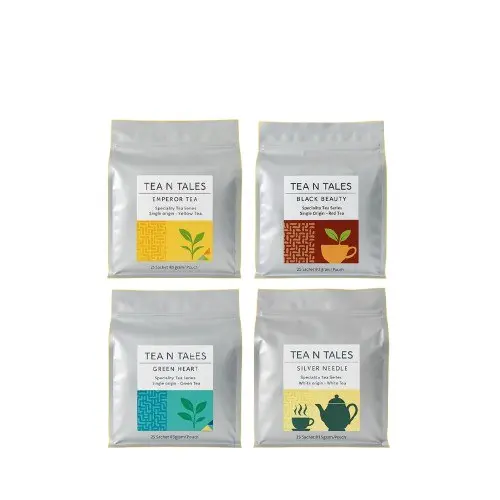 Tea N Tales - Single Origin Pouch - Silver Needle | 25 Triangle Bags @1 ...